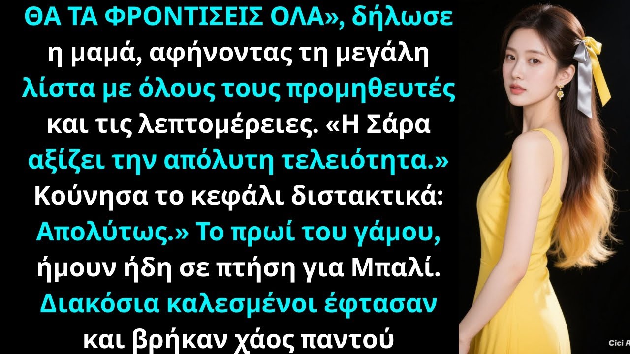 Η οικογένειά μου με ανάγκασε να οργανώσω μόνη μου τον γάμο της αδελφής ...