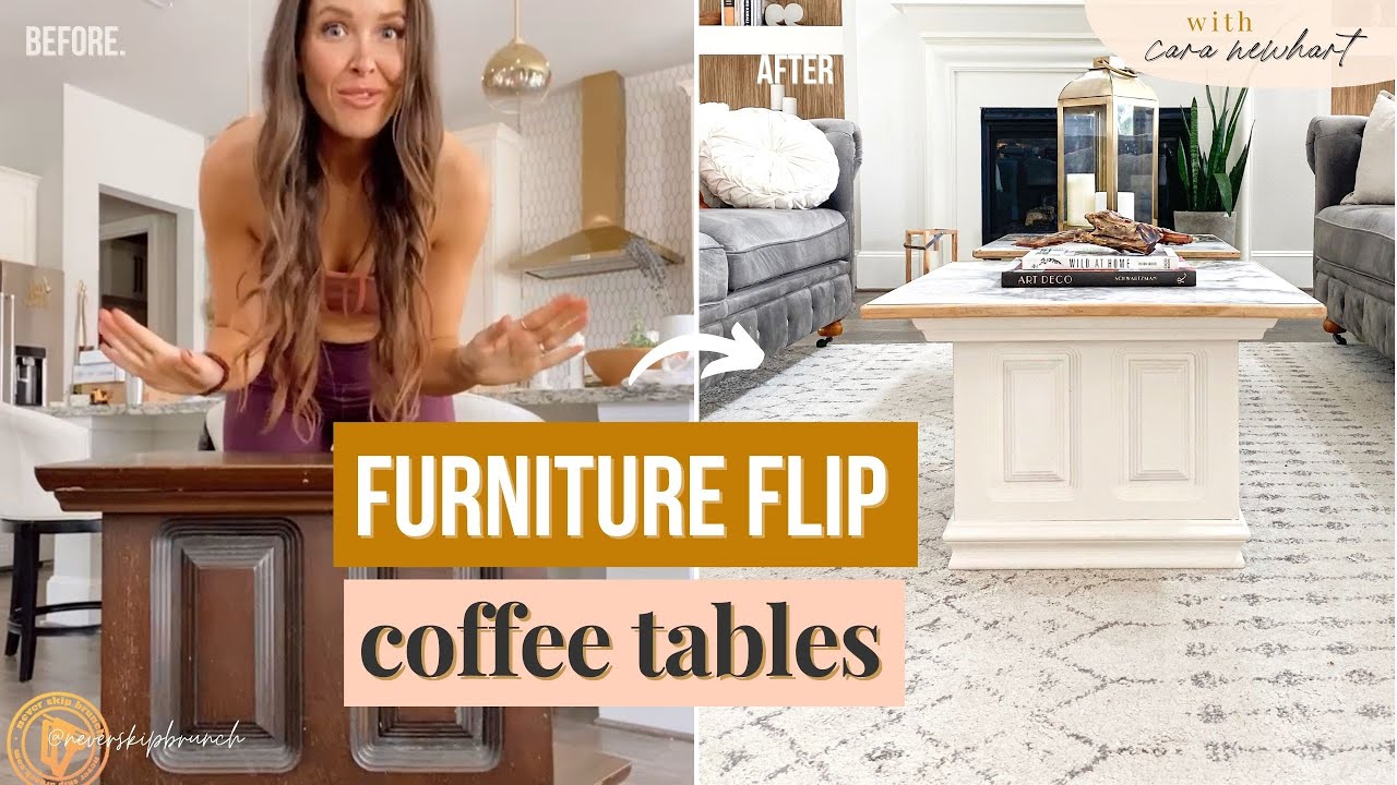 furniture flip coffee tables / coffee table makeover with tile top # ...