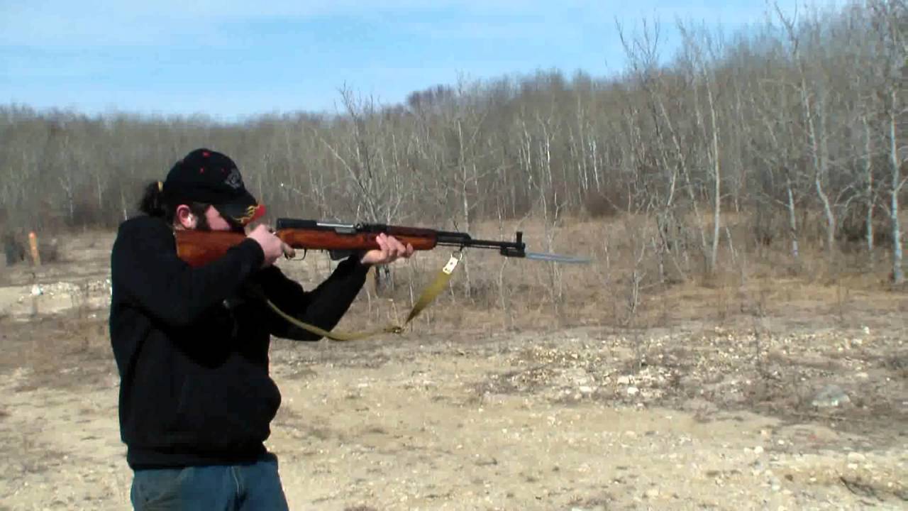 Russian SKS Shooting And Bayonet Action! - YouTube