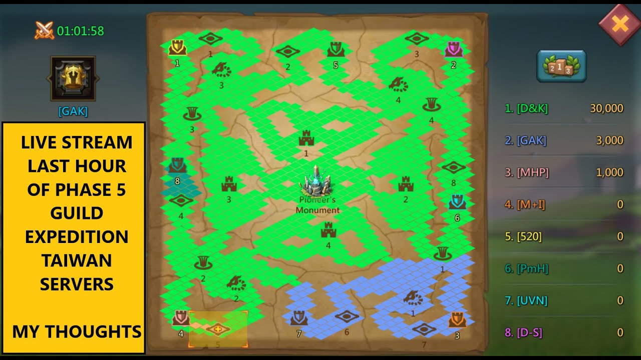 Lords Mobile - GUILD EXPEDITION TAIWAN SERVERS - Phase 5 - My thoughts ...