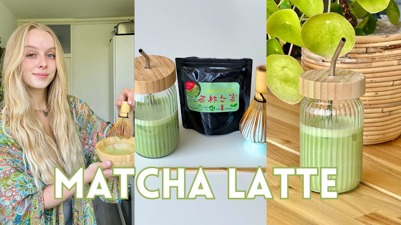 Iced Matcha Latte tutorial! + TIPS & WEETJES 🤍🍵 - YouTube