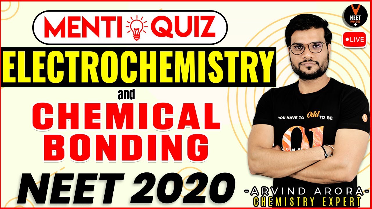 Electrochemistry And Chemical Bonding Mcq Neet 2020 Preparation