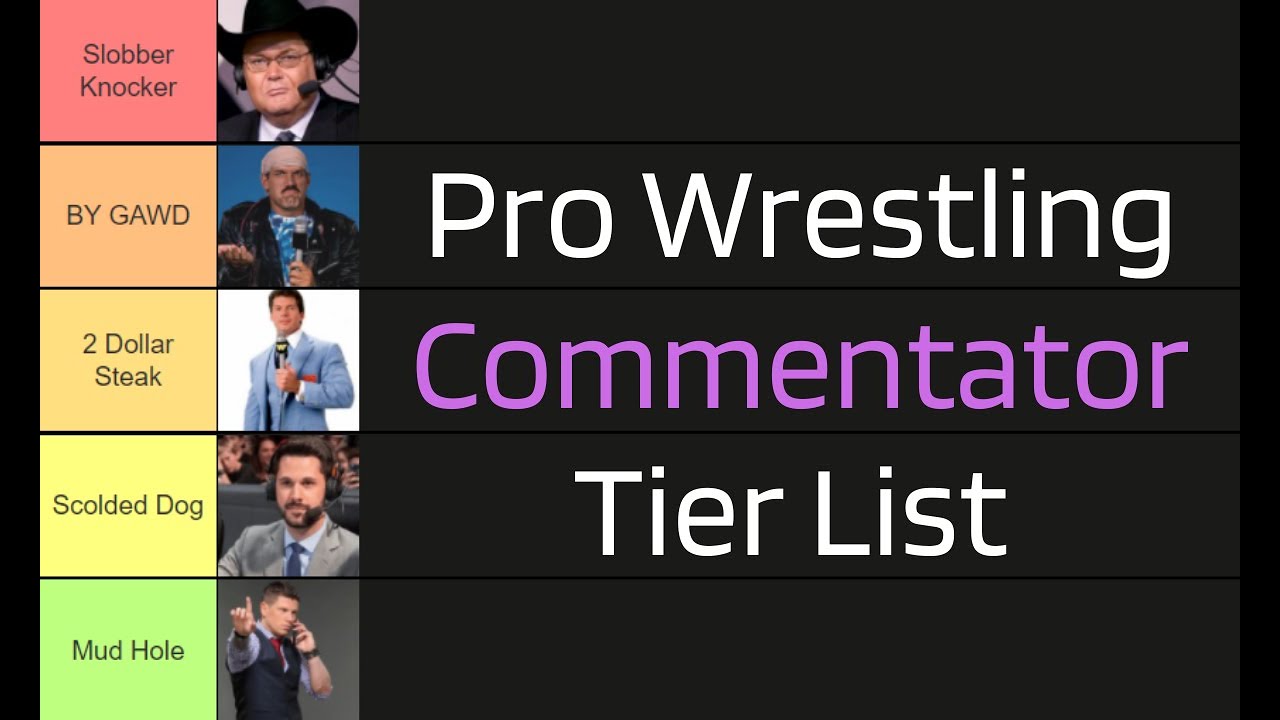 Pro Wrestling Commentator Tier List (Feat. Edgehead3131) - YouTube