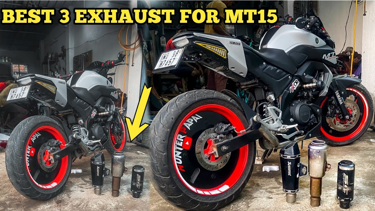 TOP 3 BEST EXHAUST FOR YAMAHA MT15 || MT15 FULL SYSTEM EXHAUST - YouTube