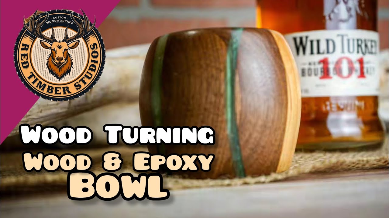 Wood Turning - Combining multiple wood species and epoxy. - YouTube