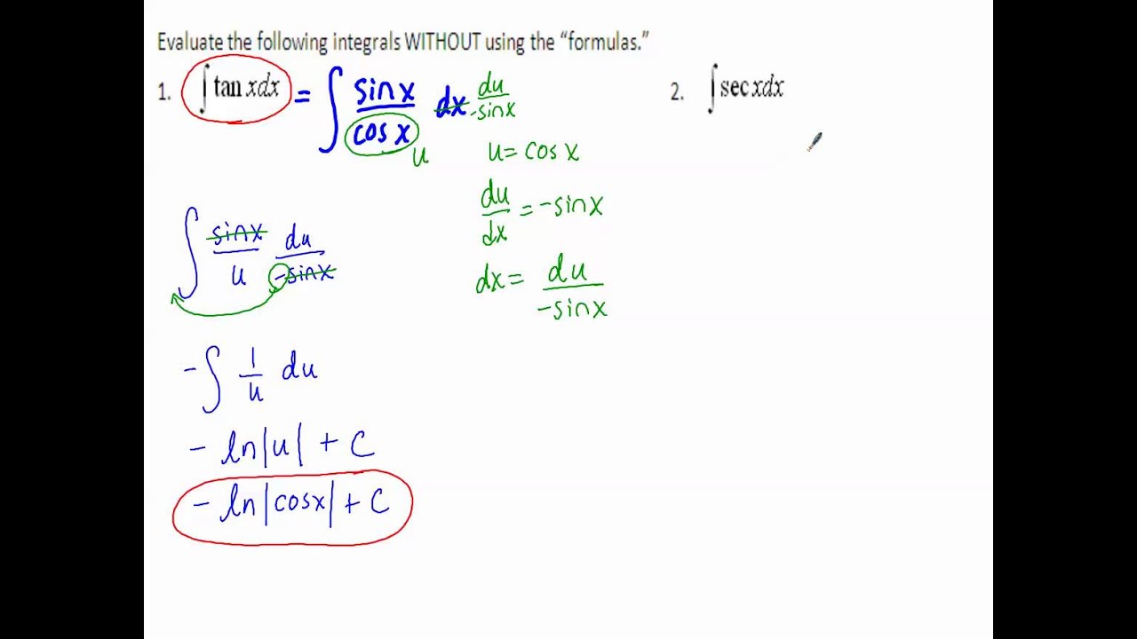 More Trigonometric Integrals - YouTube
