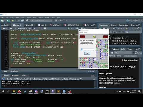 Prototype Minesweeper AI in R (Part 4) - YouTube