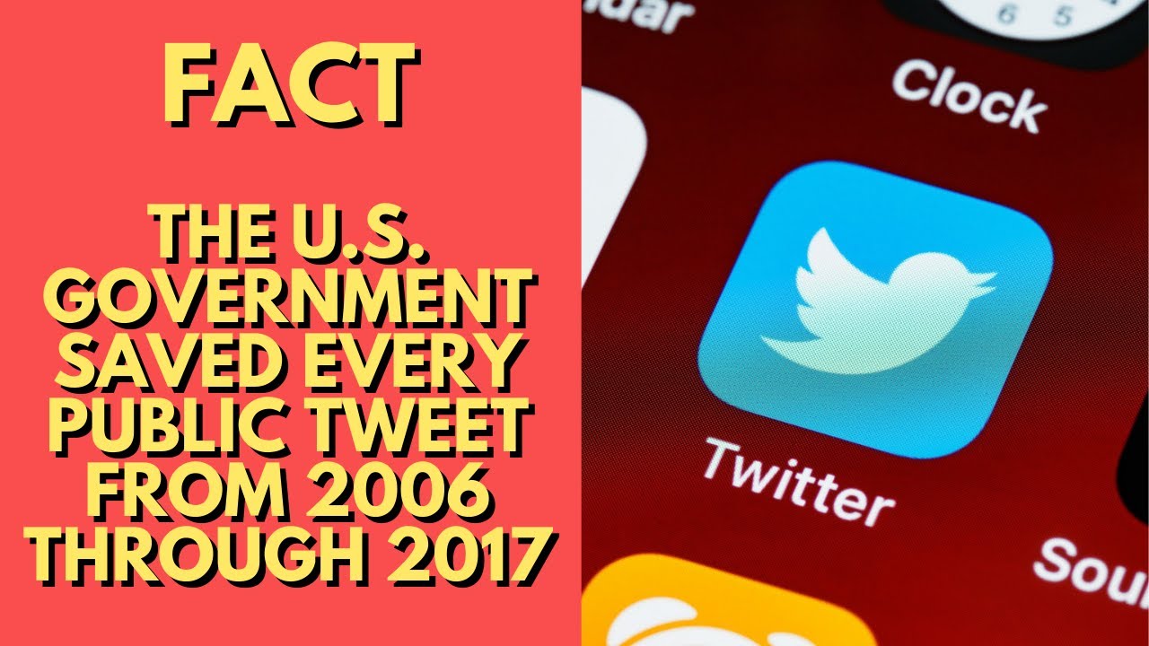 The U.S. government saved every public tweet from 2006 through 2017 # ...