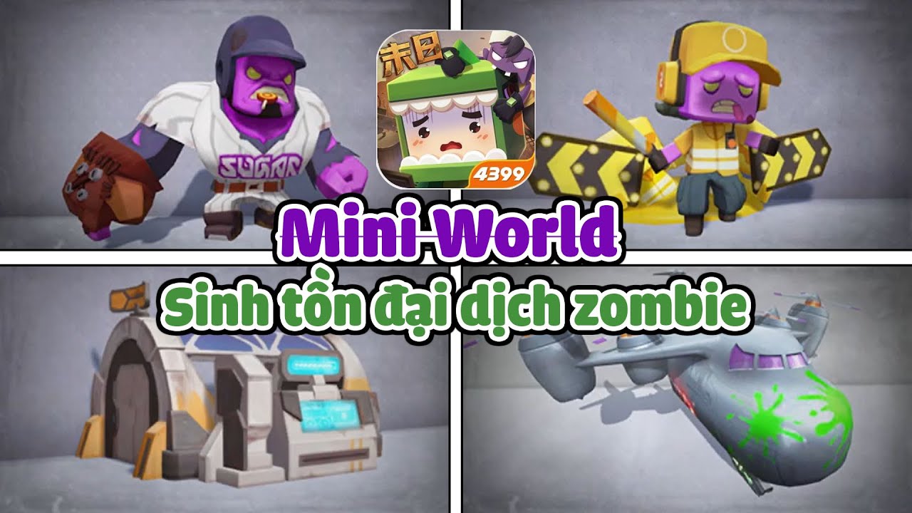 Mini World phiên bản mới sinh tồn đại dịch zombie | RACK AKITO - YouTube
