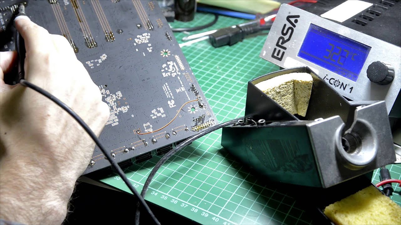 ERSA ICON1 example use with 1.6 and 5mm tips for caps desoldering - YouTube