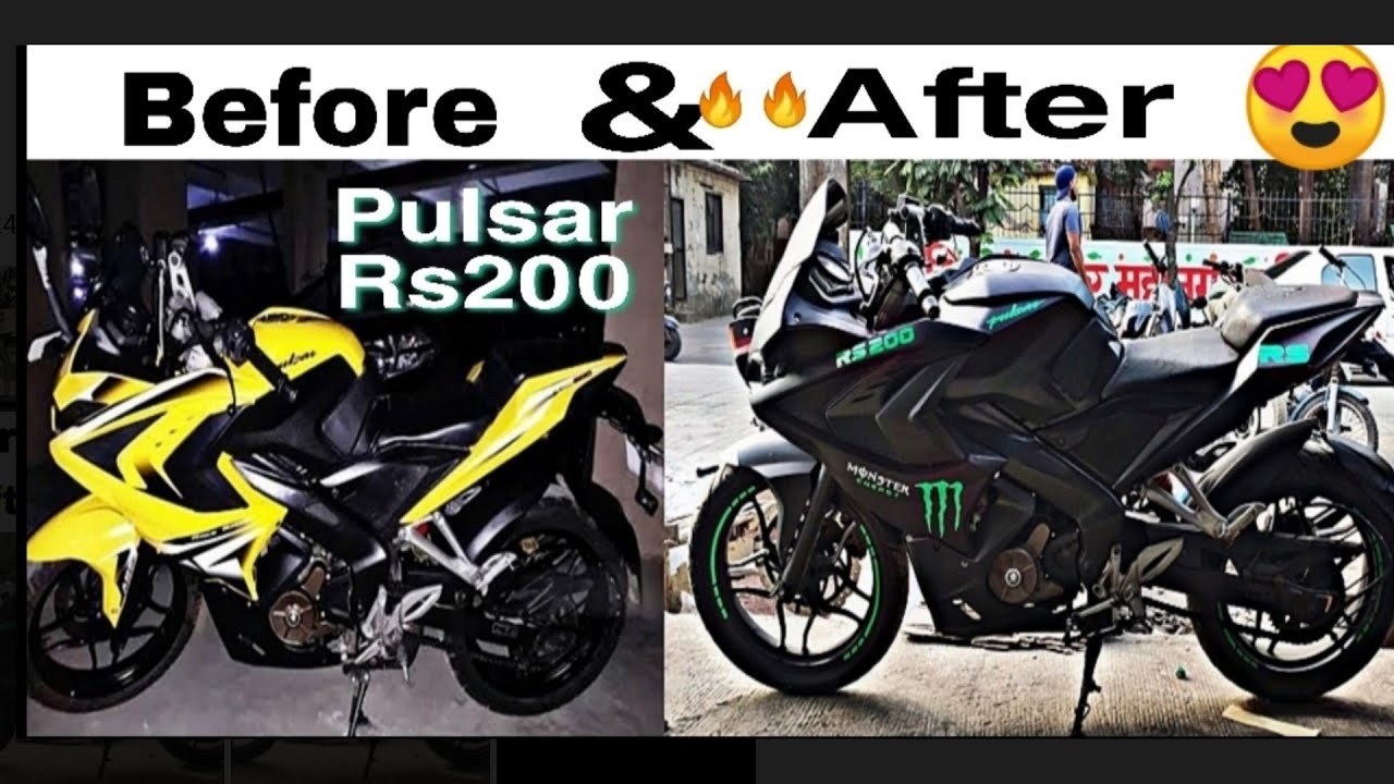 Matt Black Wrap PULSAR RS 200 | 77 GRAPHICS UPGRADES - YouTube