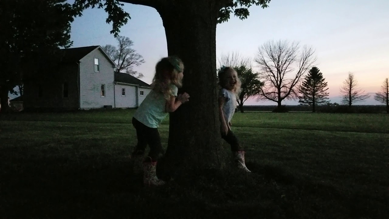 Claire and Emily playing peekaboo - YouTube