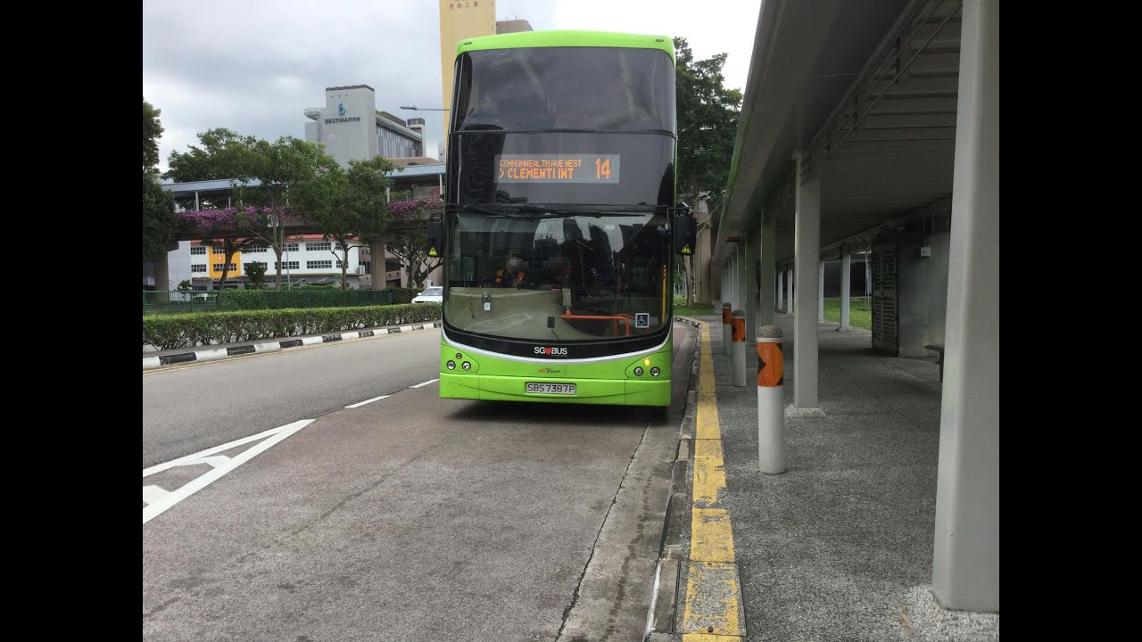 SBST Bus Service 14 [SBS7387P]: Dhoby Ghaut Stn Exit B → Opp Blk 120 ...