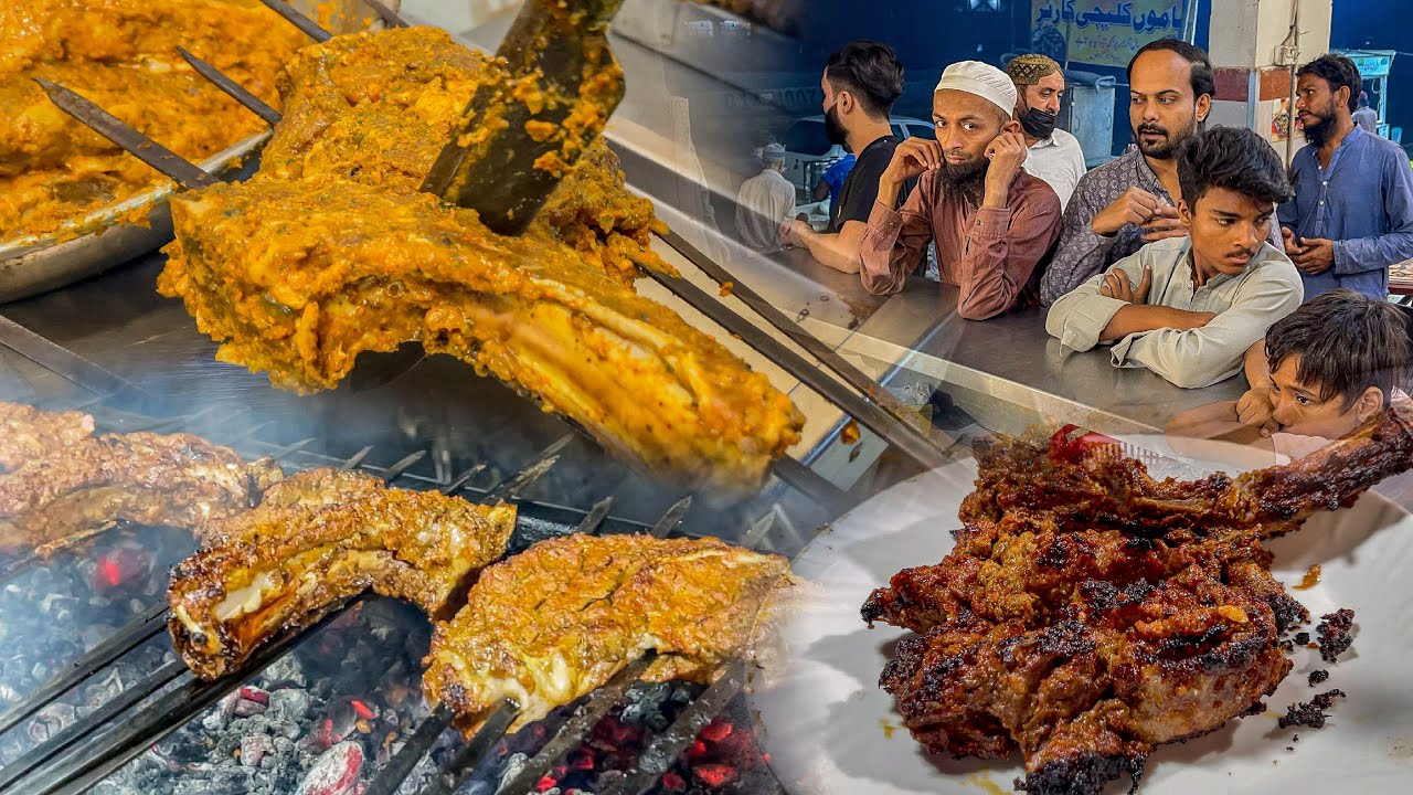 Street Style GIANT Beef Chanp Ribs Of Liaquatabad - Streetfood Of ...