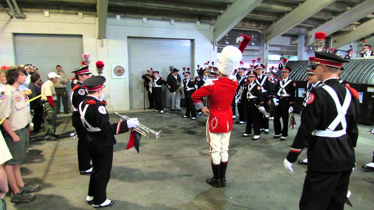 OSUMB 9 21 2013 Drum Major David Pettit performs the Three Knocks ...