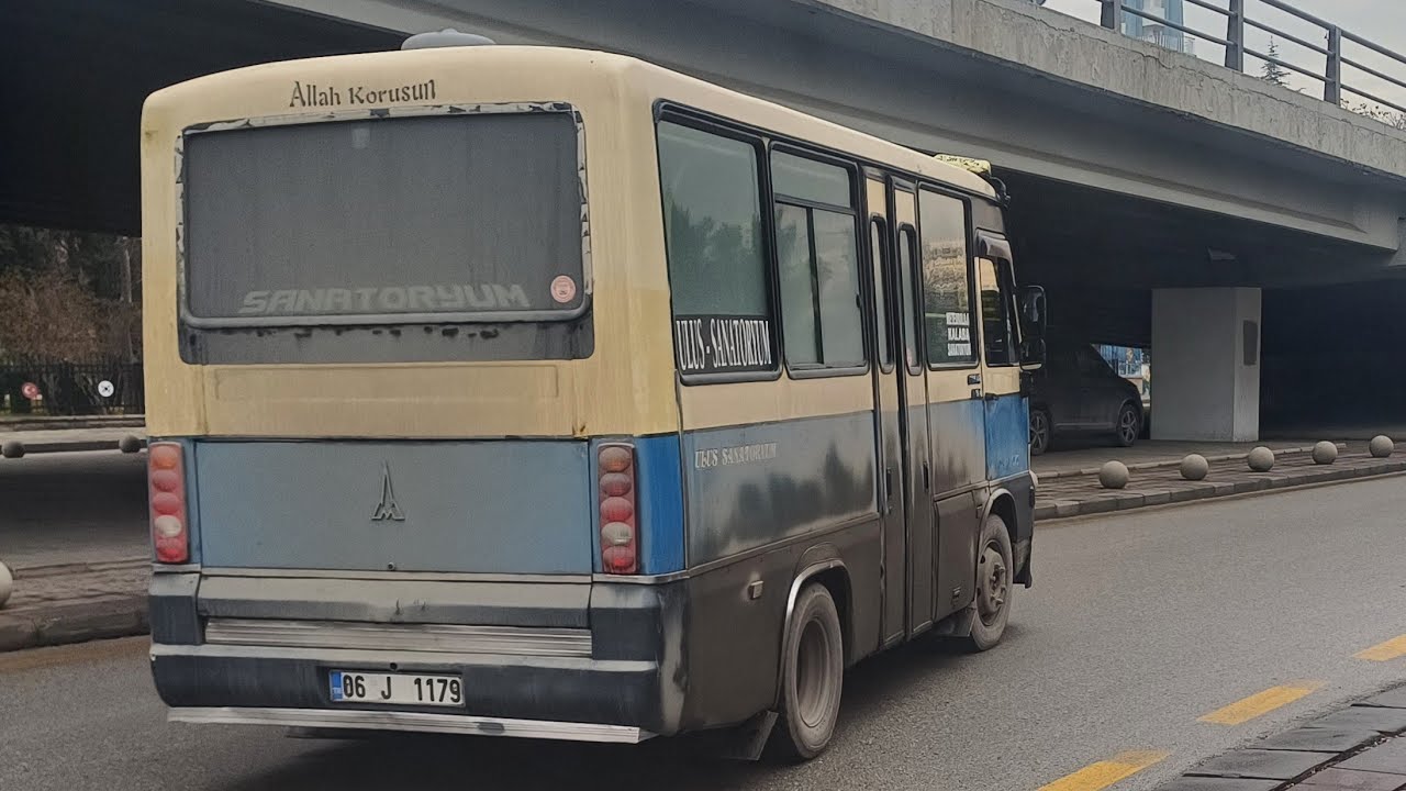 Otokar M-2000 ile Deutz sesi eşliğinde önden seyir videosu.Plaka 06 J ...