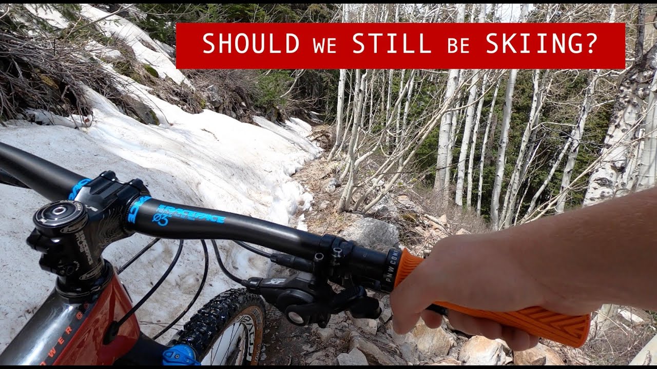 MTB SNOW adventure in JUNE? | Canyons Downhill MNT BIKING | Park City ...