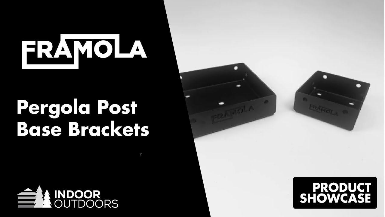 Framola Pergola Post Base Brackets- Product Showcase & Assembly - YouTube