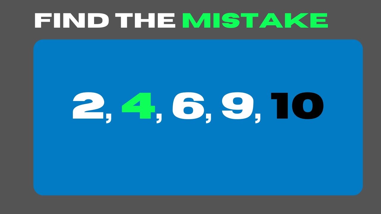 Find the Mistake! 🤔 Spot the Hidden Errors – Fun Brain Teasers for All ...