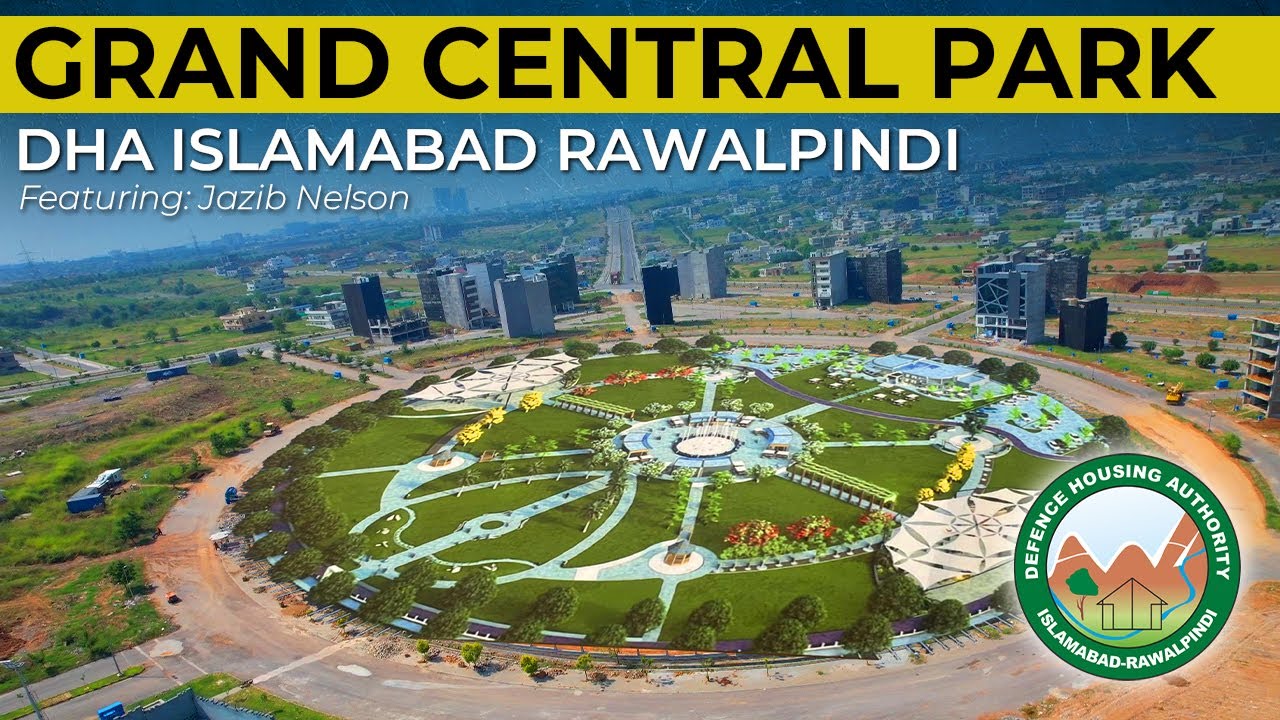 🛩️ AERIAL VIEW of DHA Islamabad's newest 🌴CENTRAL PARK | Property ...