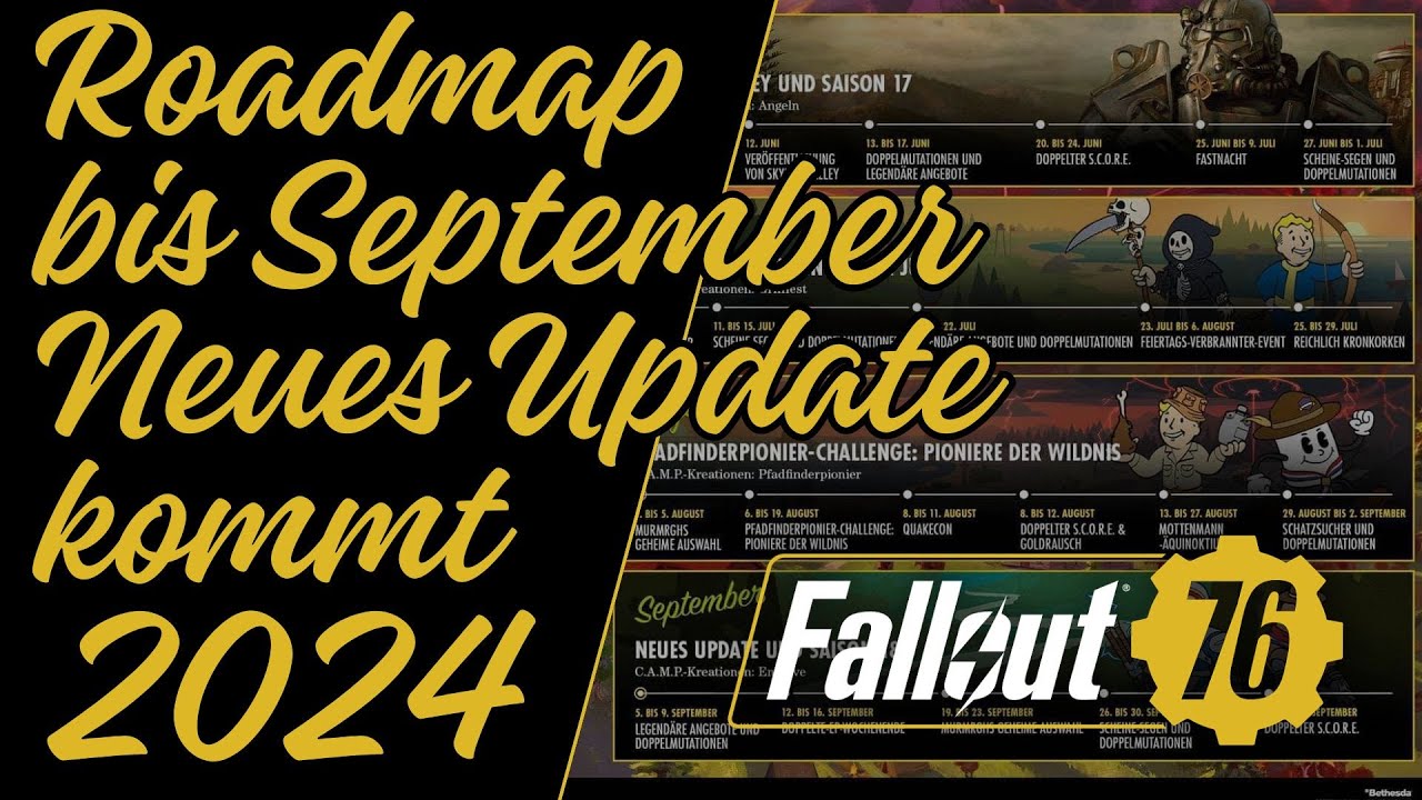Fallout 76 - Roadmap und neue Season im September! - YouTube