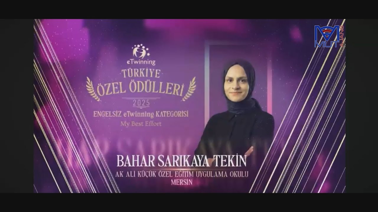 Bahar Sarıkaya Tekin’e eTwinning Türkiye Özel Ödülü - YouTube