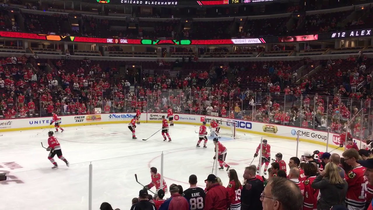 Chicago Blackhawks vs Blue Jackets Warm Up Part 1: Oct 2017 - YouTube