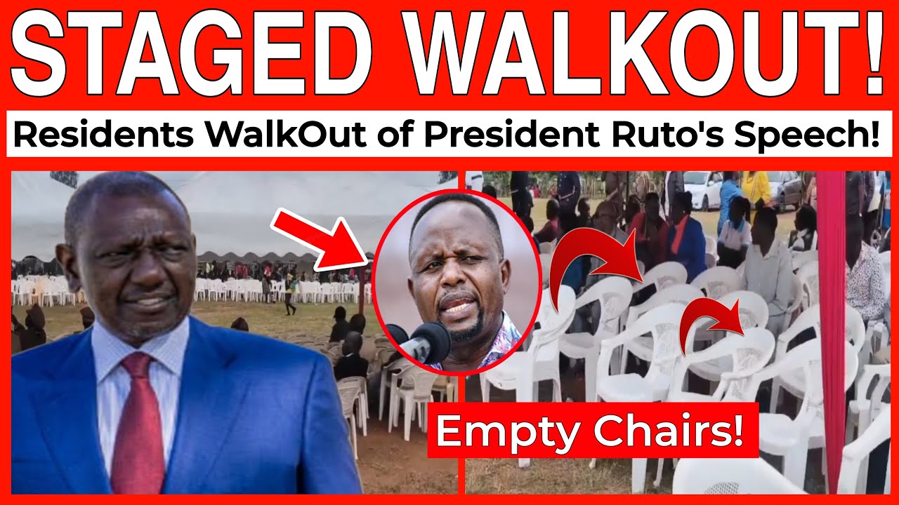 Never Seen!! President Ruto Shocked after Residents walked out of His ...