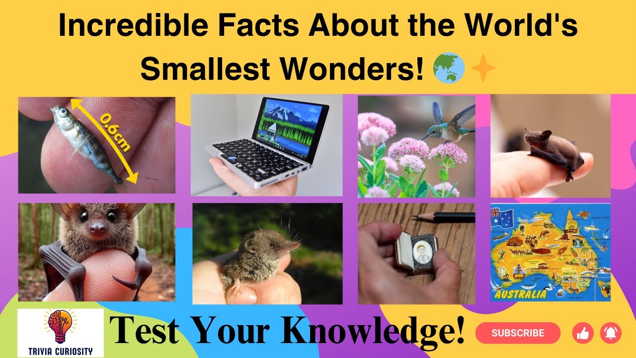 60 Mind-Blowing Facts About the Smallest Things in the World! 🌏 ...