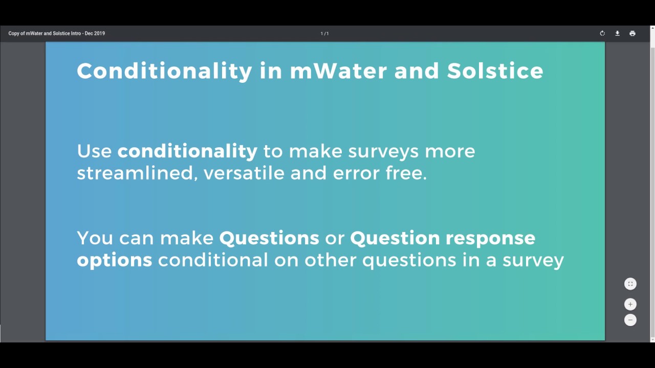 Adding Conditionality to Surveys - YouTube