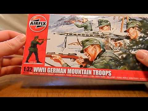 Toy Soldier Review: AIRFIX German Mountain Troops (Gebirgs Jager) - YouTube