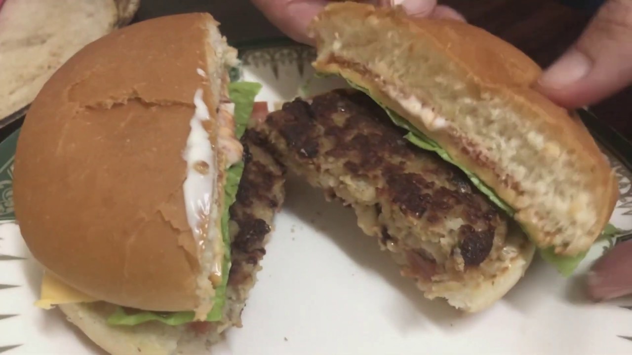Homemade burger-mom she version - YouTube