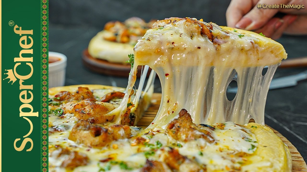 BBQ Pizza with K&N's Mughlai Tikka | Smoky & Cheesy Homemade Pizza ...