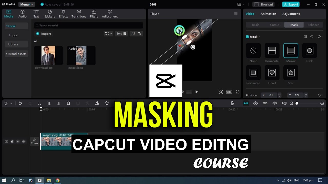 Masking in CapCut | CapCut Video Editing Course #15 - YouTube
