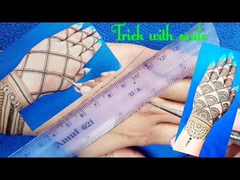 Very Easy Trick to Apply Perfect Criss Cross Mehndi Design || नेट ...