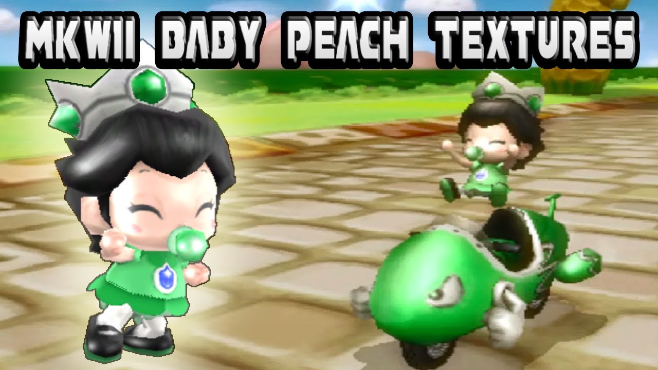 [MKWii Character Mod] KappASA's Baby Peach Textures - YouTube