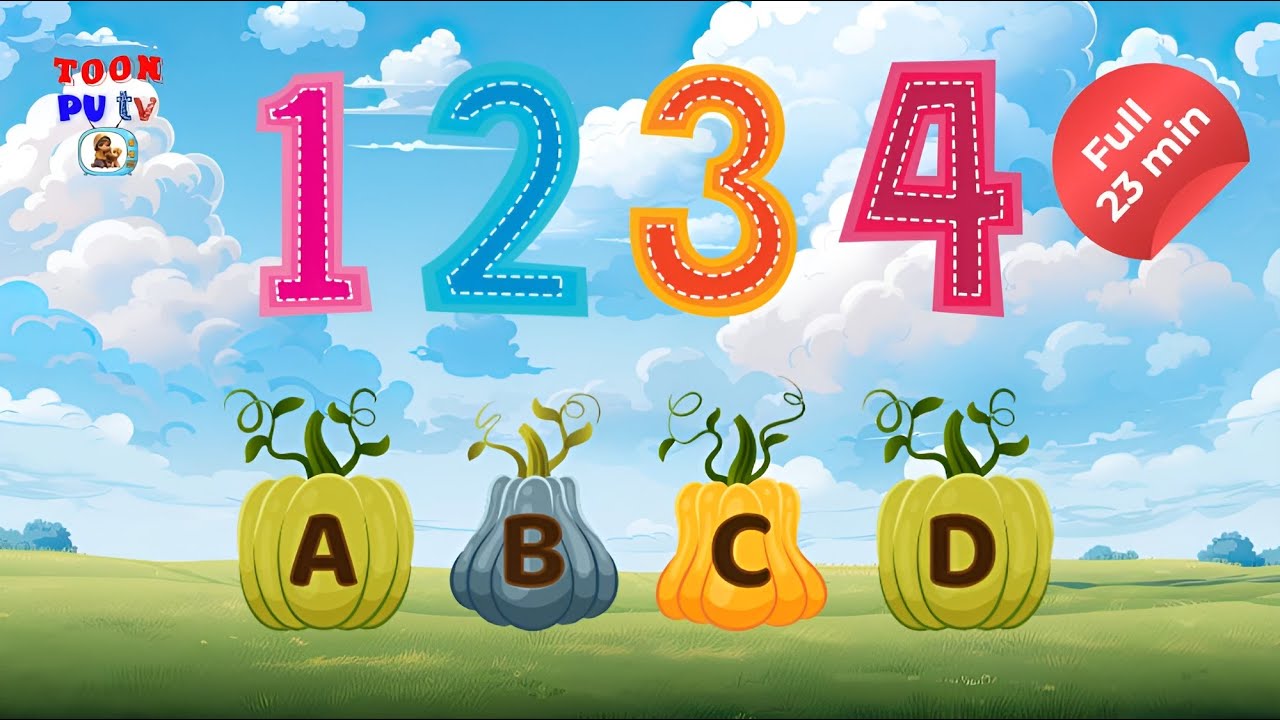 ABC And Numbers - Number 1 - 10 | ABC phonics song | A for apple ...