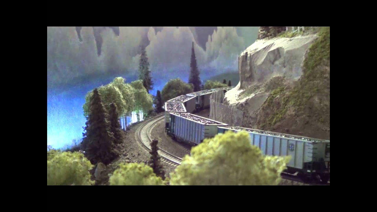 N-scale mountains - YouTube