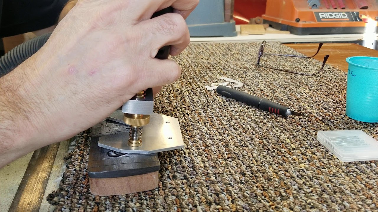 Fretboard Vine Inlay Routing - YouTube