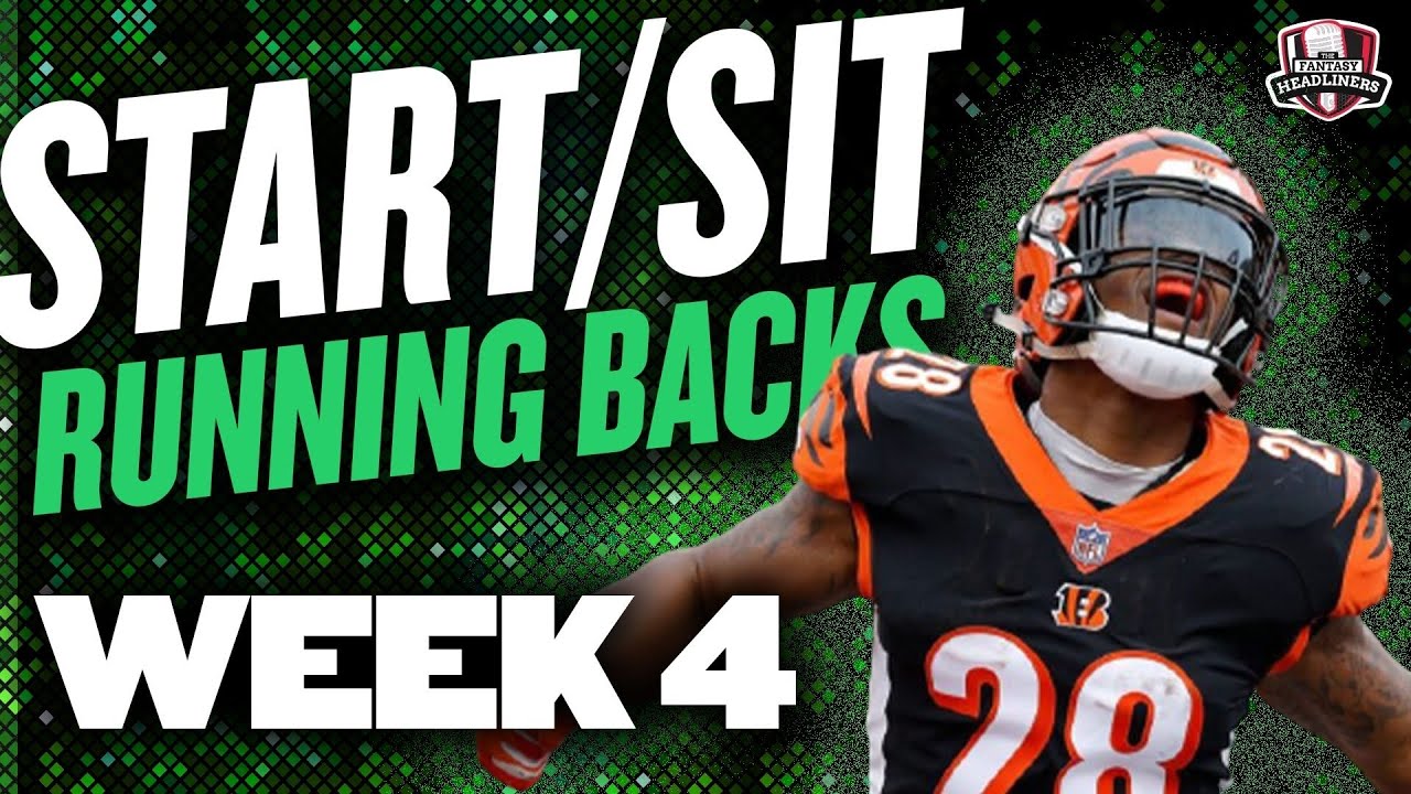2021 Fantasy Football - MUST Start or Sit Week 4 Running Backs - Every ...