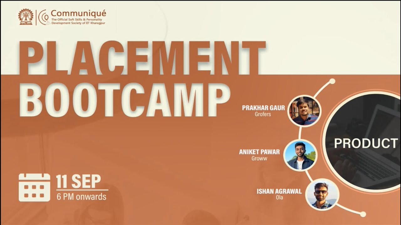Placement BootCamp | Day 7| Product | Communiqué | IIT Kharagpur - YouTube