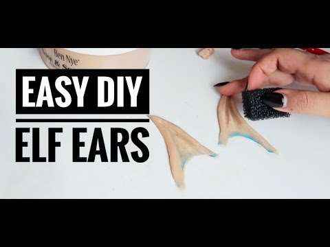 HOW TO MAKE CUSTOM ELF EARS - YouTube