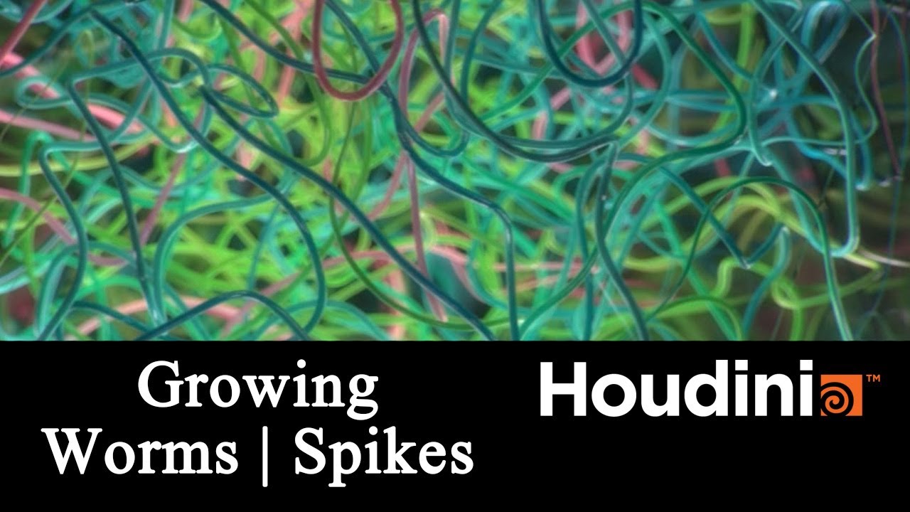 Houdini Procedural - Growing Spikes | Worms - YouTube
