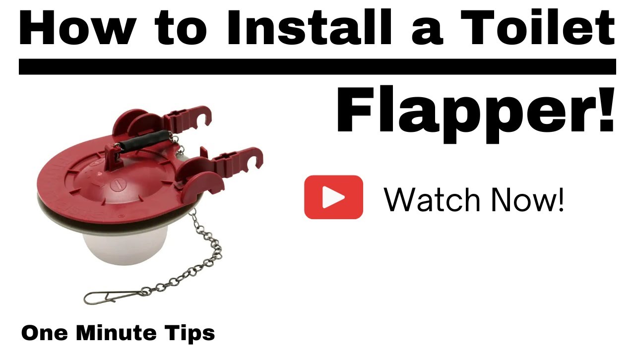 HOW TO INSTALL A TOILET FLAPPER! One Minute Tips - Home Repairs #shorts ...