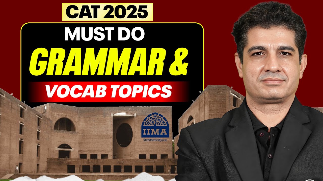Best Grammar & Vocabulary Topics for CAT 2025 Preparation 💯 - YouTube