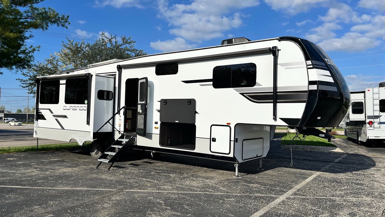 Awesome Couples Coach Fifth Wheel! 2024 KZ RV Durango 333RLT Rear ...
