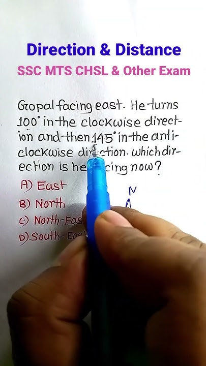 Direction Test | Direction and Distance Reasoning Tricks| Reasoning ...