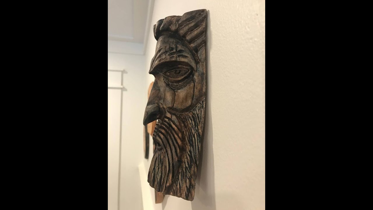 Carving on Douglas Fir wood - Part 1 - YouTube