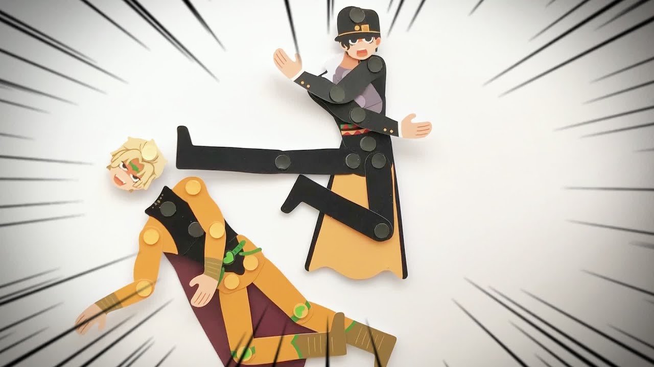 Jotaro VS Dio | jojo crazy diy craft - YouTube