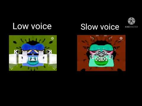 Klasky csupo in low voice and Slow voice